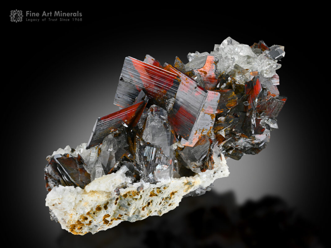 Brookite with Quartz - BRK-53 - Fine Art Minerals